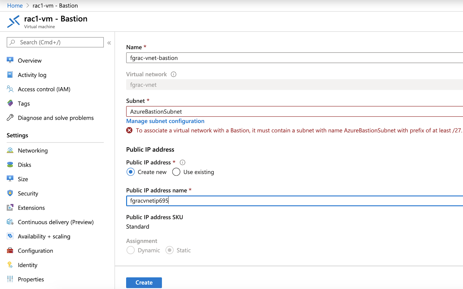 How to Configure Bastion host for Azure VM – FlashGrid Help Center